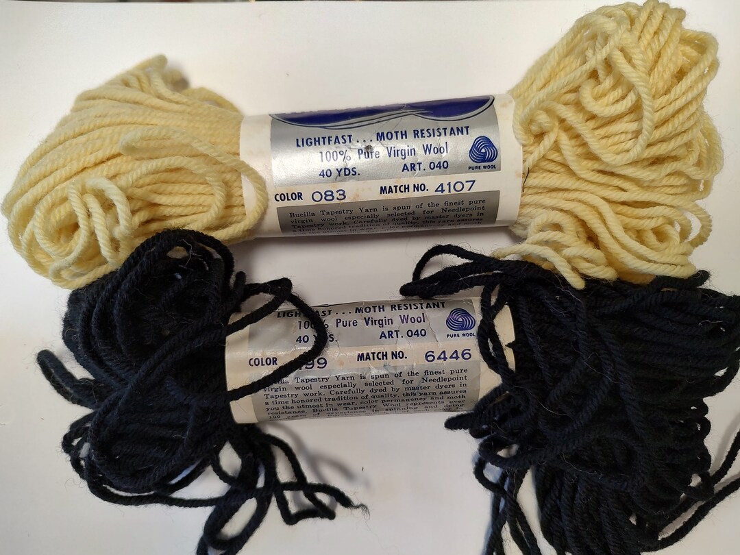 Bucilla 100% Pure Virgin Wool Tapestry Yarn, Needlepoint Crewel (40 Yds ...