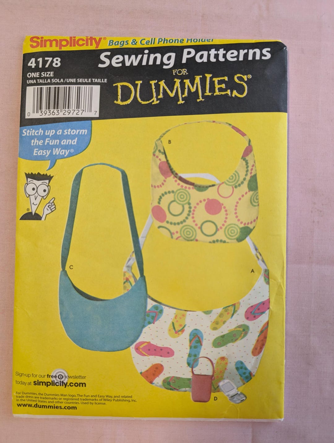 Simplicity 4178 Sewing Pattern, Bags & Cell Phone Holder - Etsy
