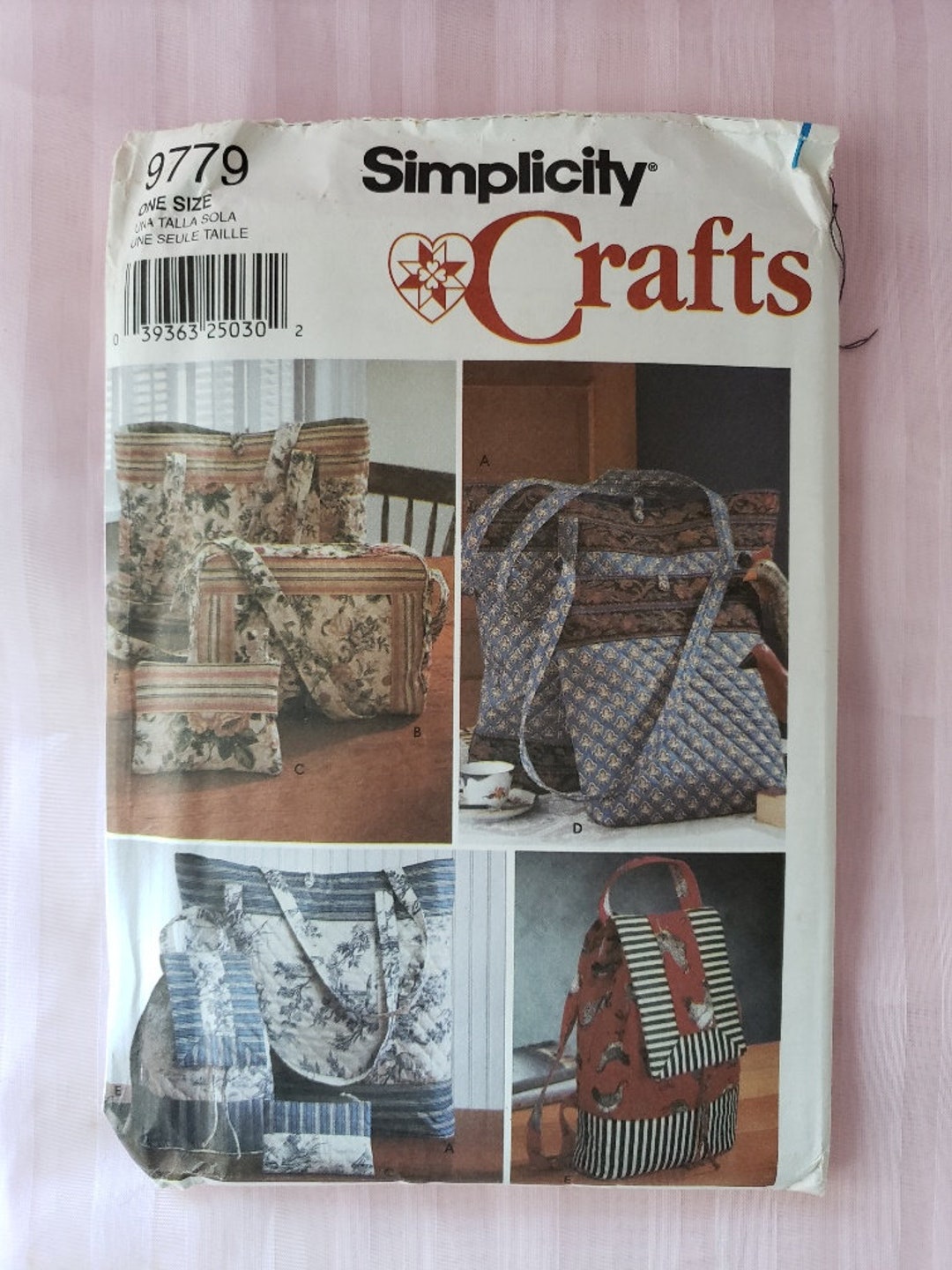 Simplicity Crafts, Tote Bag Pattern, Purse Pattern, Cosmetic Bag ...