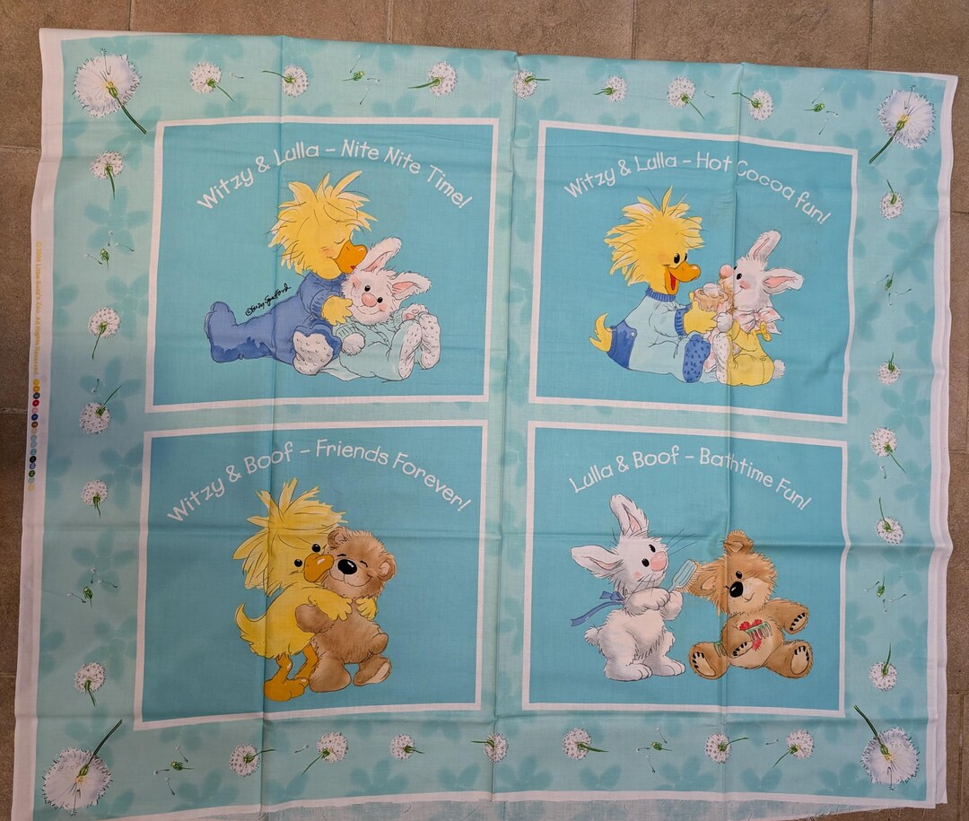 Baby Quilt Printed Panel, Quilt Fabric Panel, Whole Cloth Quilt, Baby ...