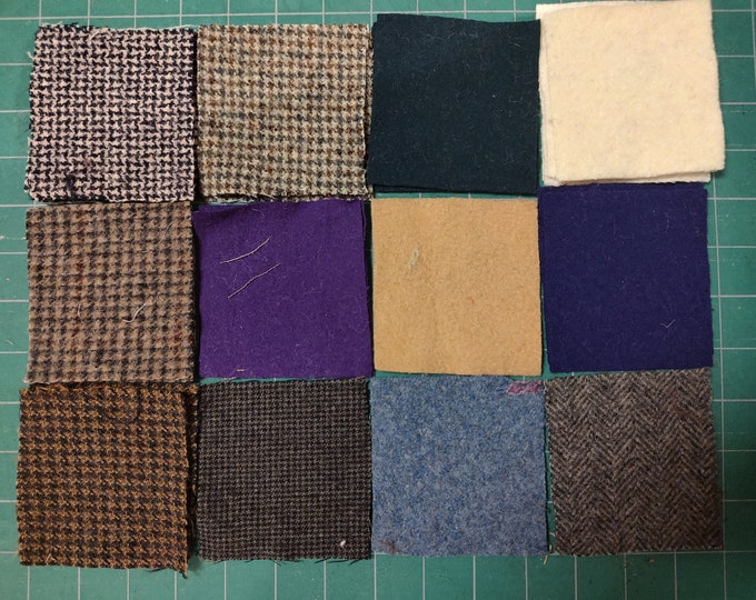 Wool Squares, Repurposed Wool, Applique Wool, Embroidery and Applique ...