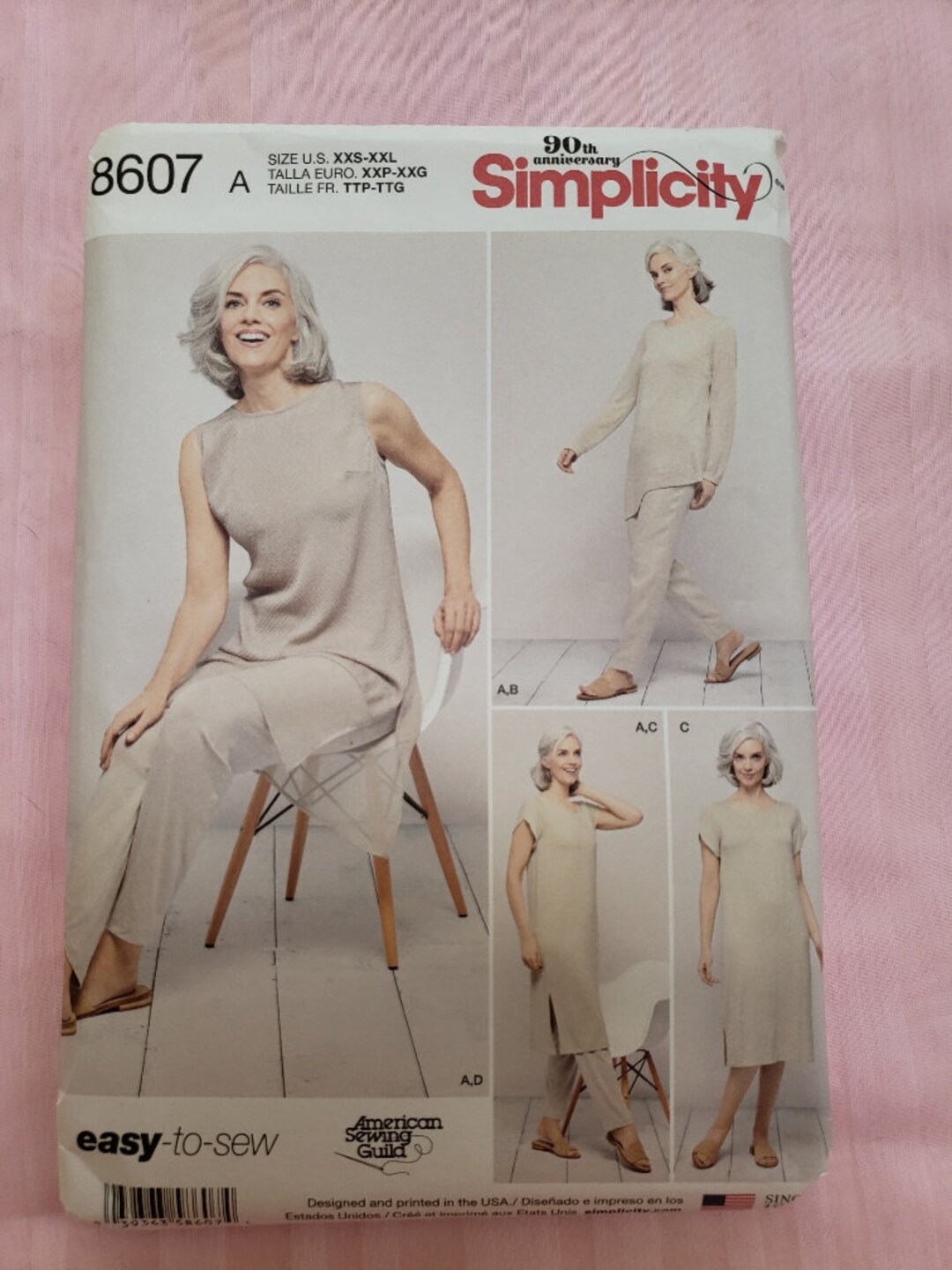 Simplicity Pattern 8607 Dress Tunic and Pants Pattern Sewing - Etsy