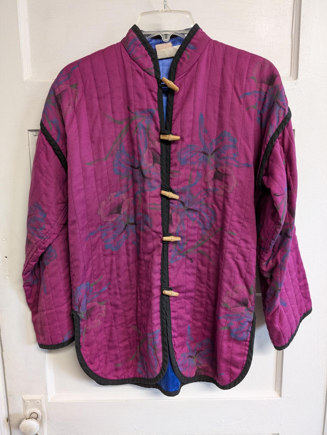 Vintage Judy Knapp Oriental Style Jacket, Quilted Jacket, Vintage ...