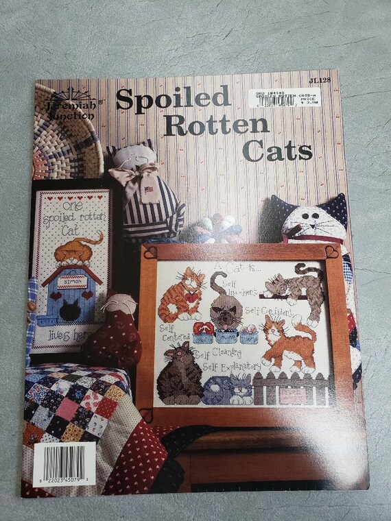 Spoiled Rotten Cats cross stitch patterns | Etsy