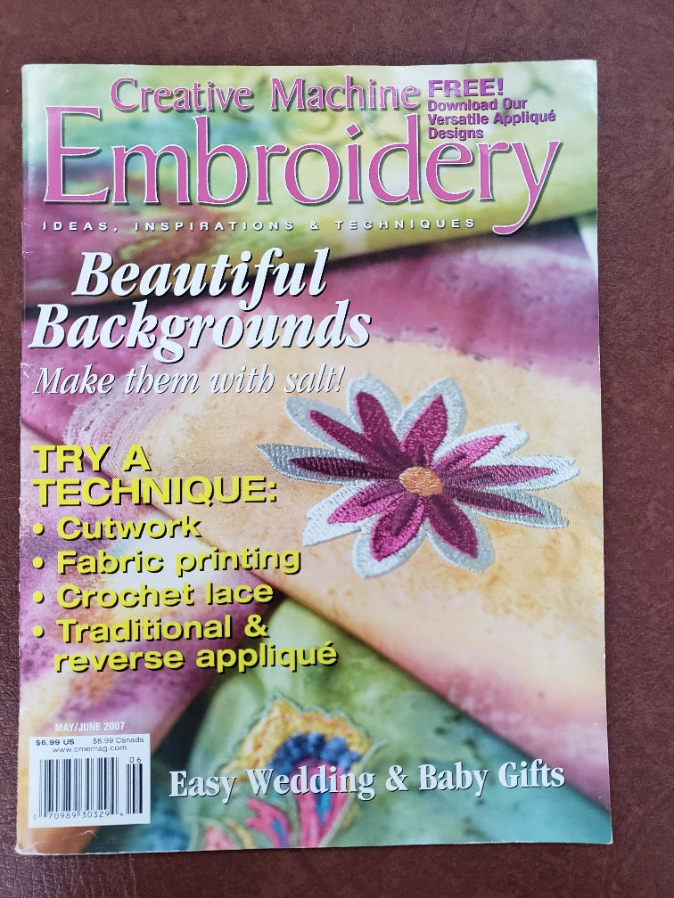 Embroidery Magazines, Designs in Machine Embroidery, Creative Machine ...
