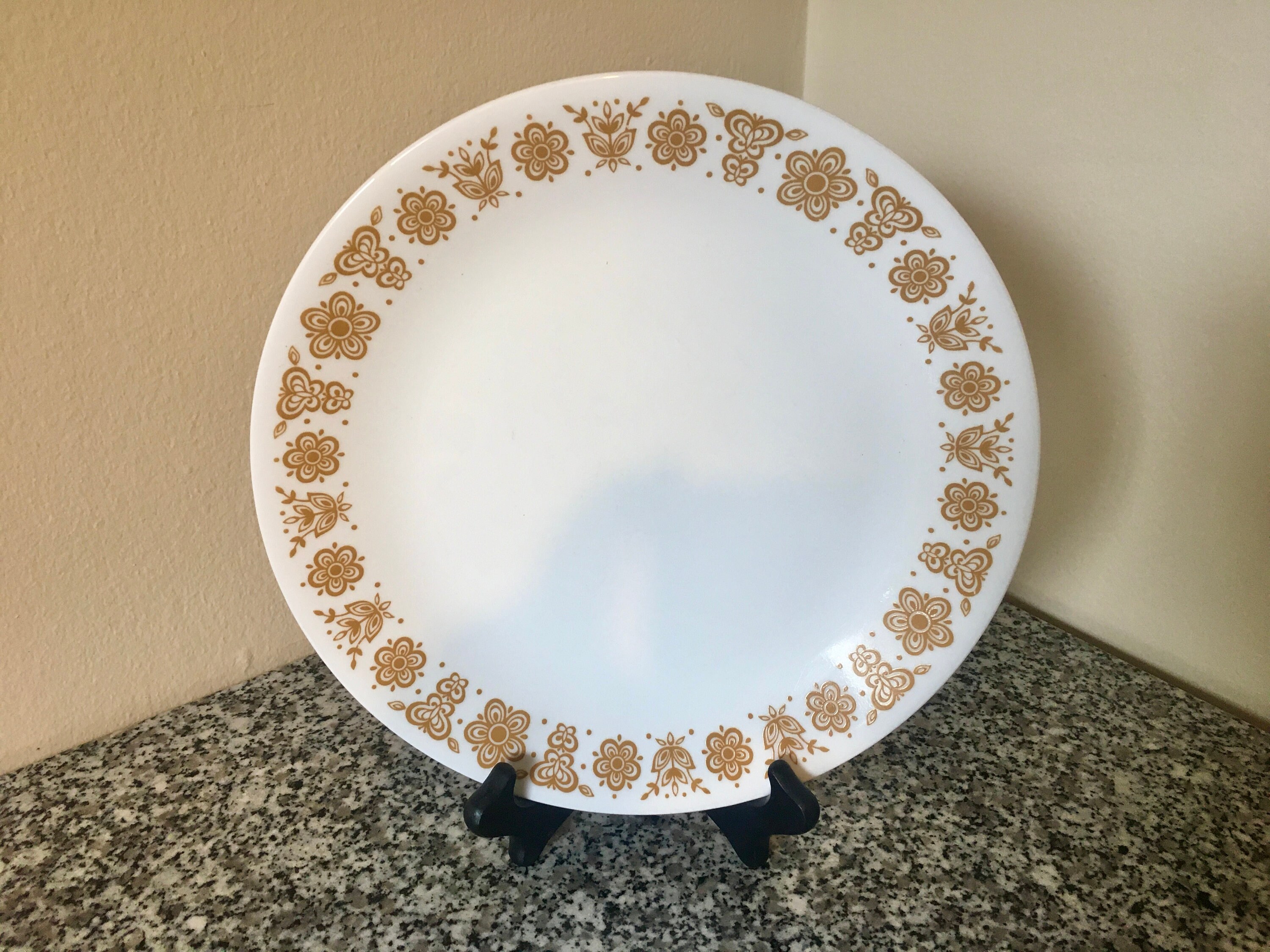 Single 1970s Corelle Corning Dinner Plate in Butterfly Gold Pattern - Etsy