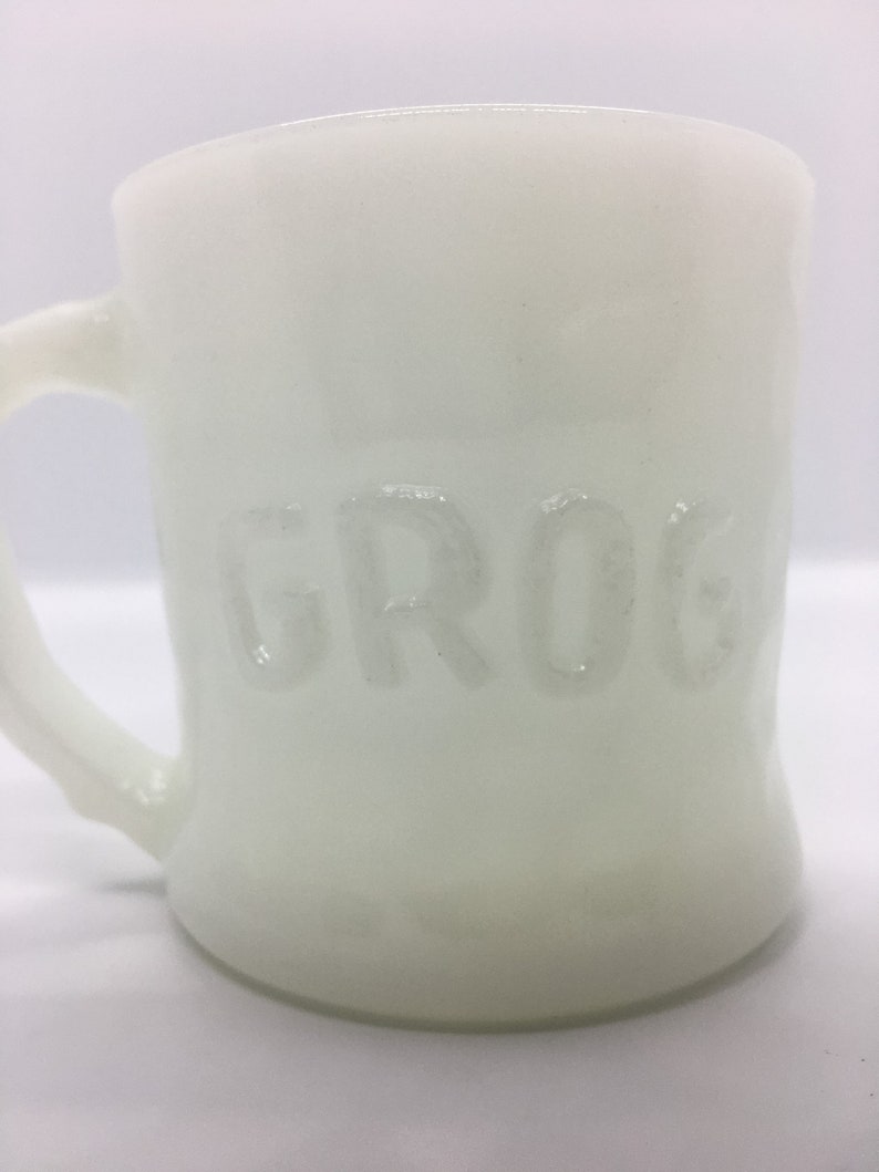 Johnny Hart BC GROG Milk Glass Mug - Etsy