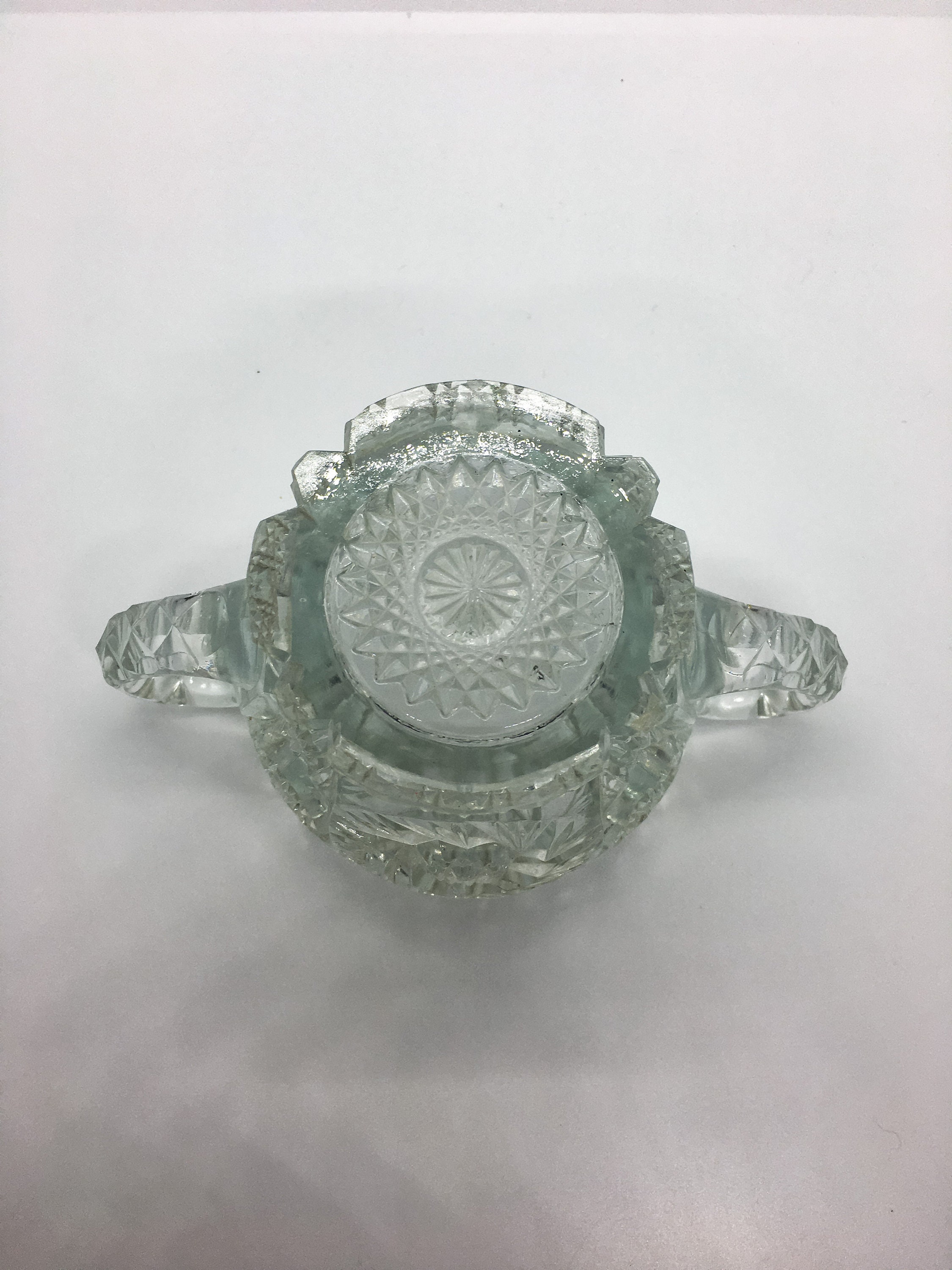 Imperial Glass Nucut Vintage Two-handled Cut Glass Sugar Bowl - Etsy