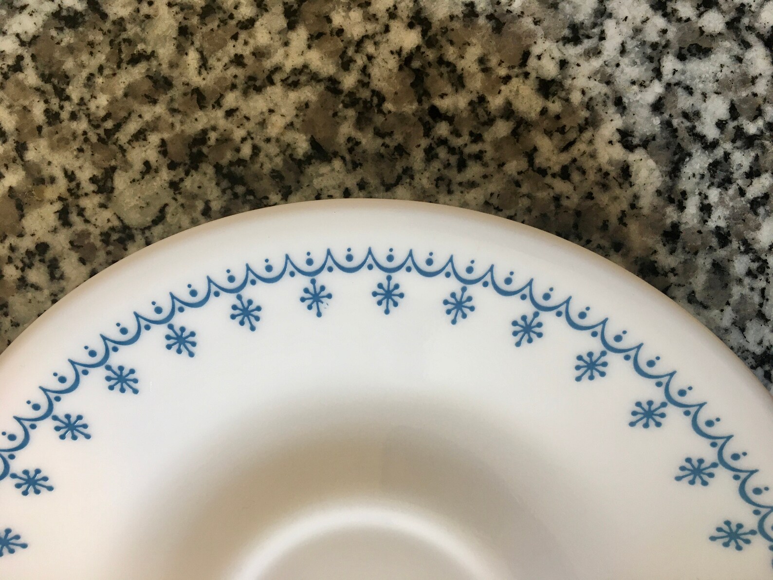 Corelle Snowflake Blue Pattern Flat Cup and Saucer six - Etsy