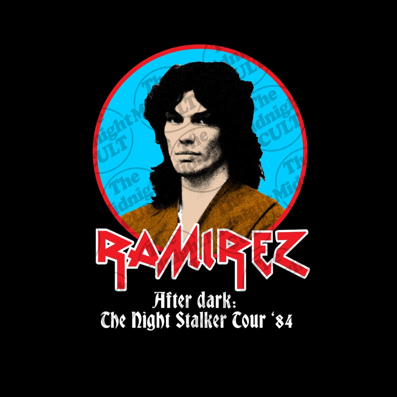 Richard Ramirez T-shirt - After Dark: the Night Stalker Tour '84 - Etsy