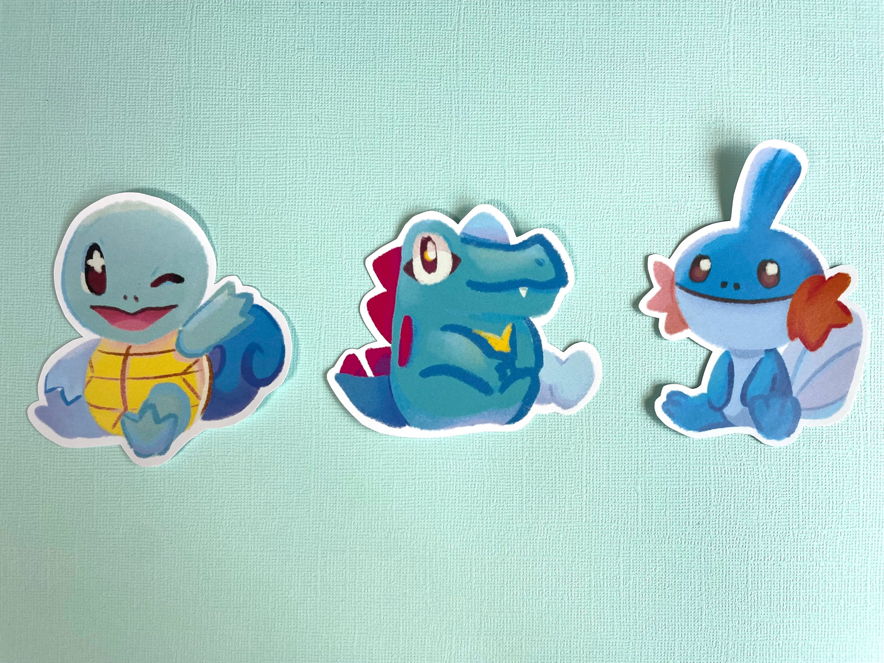 Water Starter Stickers Pokémon Gen 1-9 Stickers - Etsy