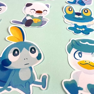 Water Starter Stickers | Pokémon Gen 1-9 Stickers - Etsy