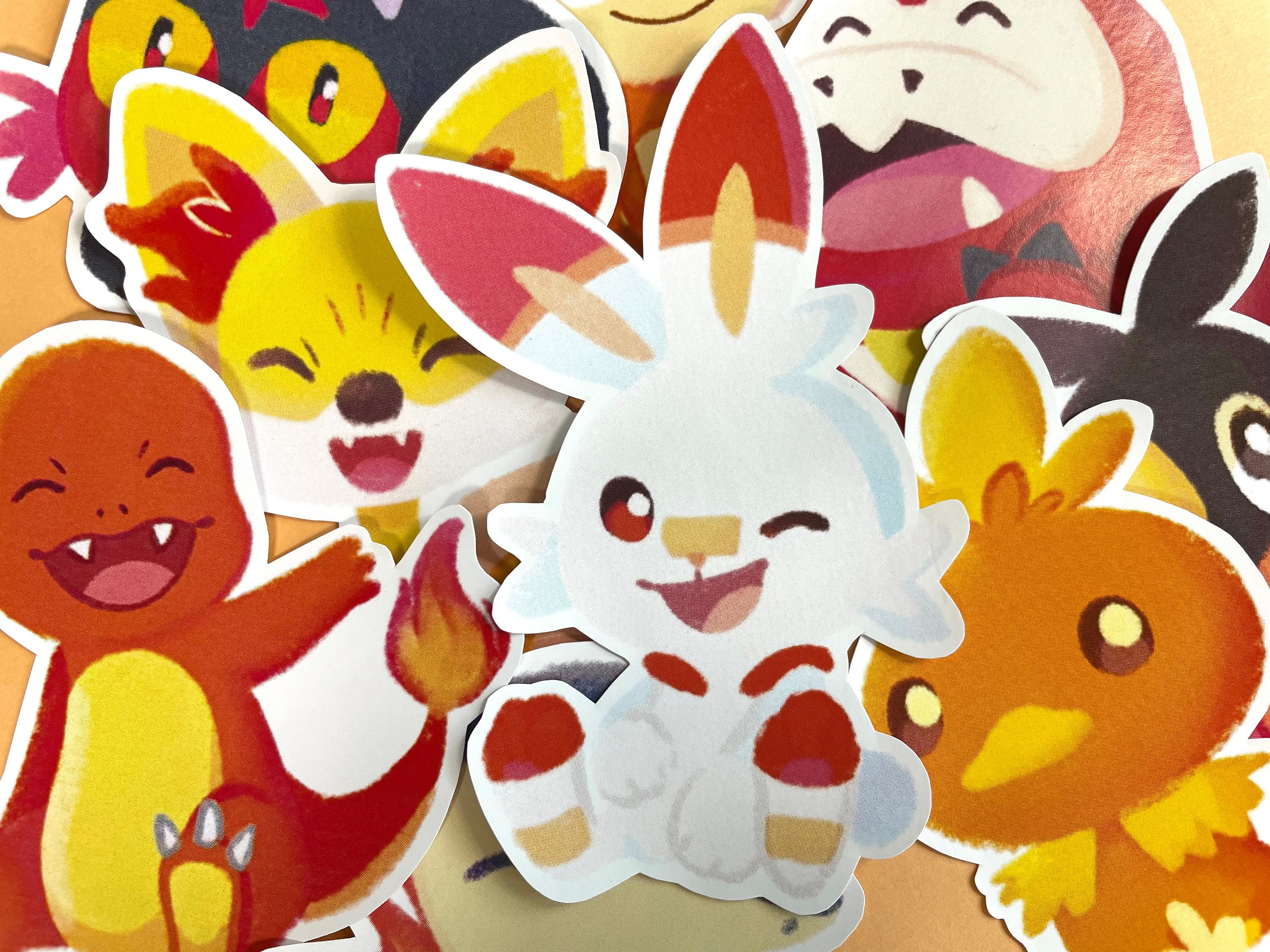 Fire Starter Stickers Pokémon Gen 1-9 Stickers - Etsy