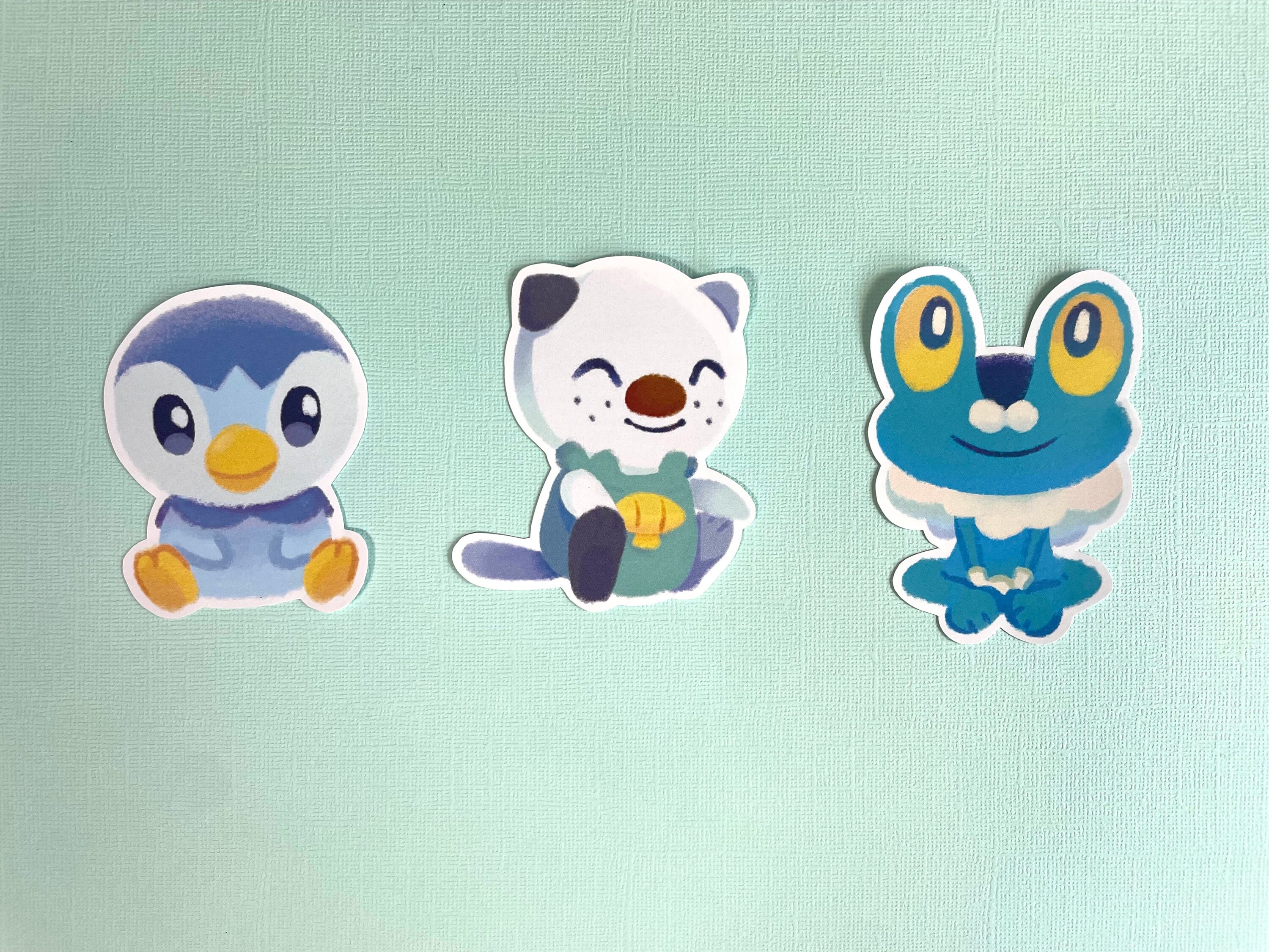 Water Starter Stickers Pokémon Gen 1-9 Stickers - Etsy