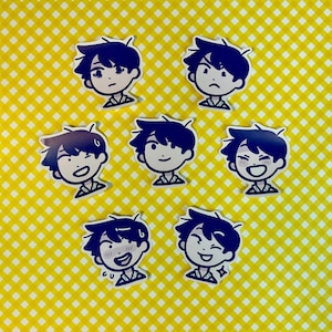 OMORI and Friends! | OMORI Headspace Emotes Hand-cut Sticker Sets - Etsy