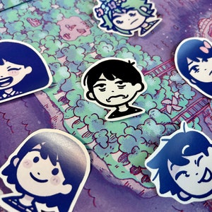 OMORI and Friends! | OMORI Headspace Emotes Hand-cut Sticker Sets - Etsy