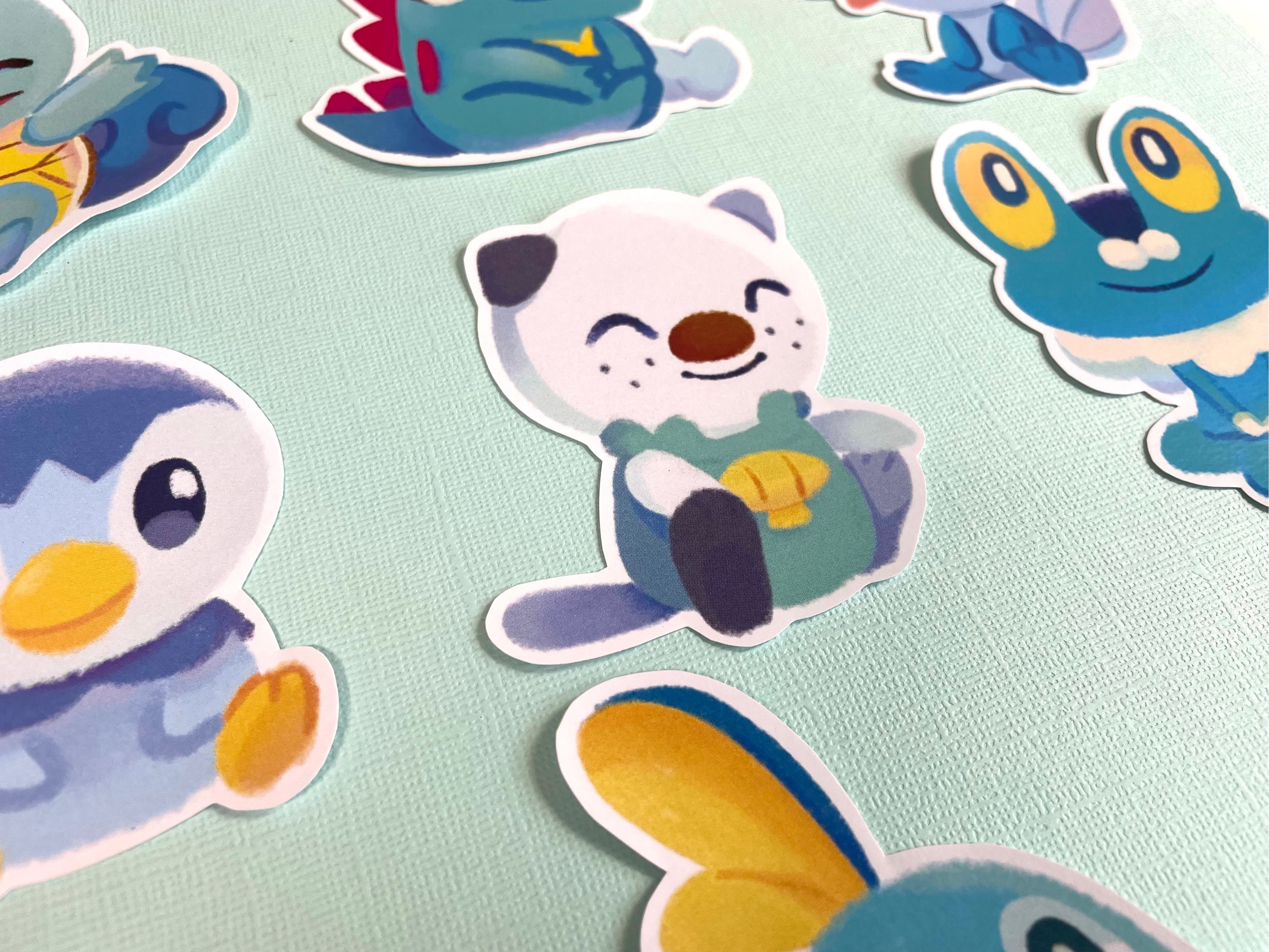 Water Starter Stickers Pokémon Gen 1-9 Stickers - Etsy