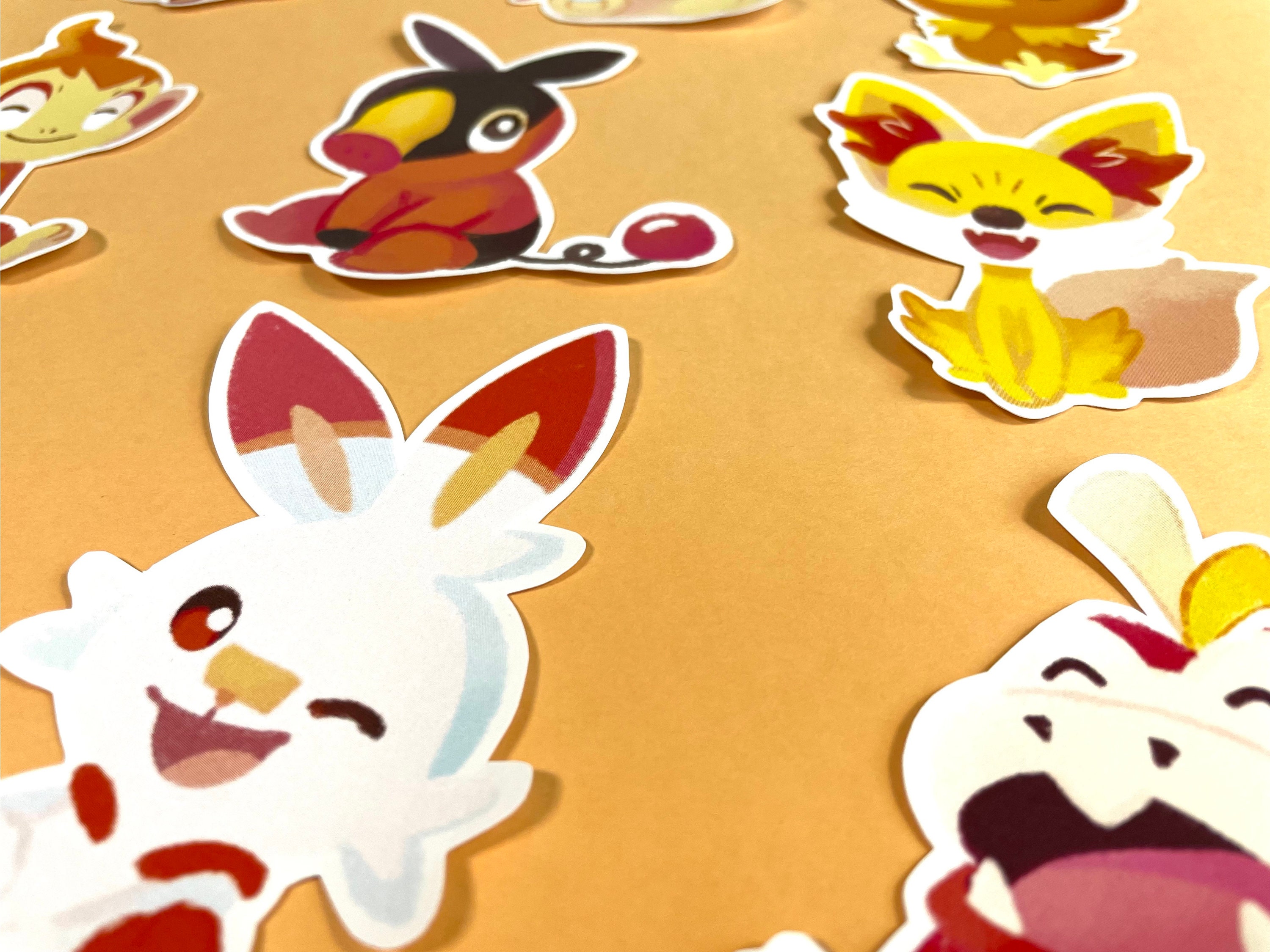 Fire Starter Stickers Pokémon Gen 1-9 Stickers - Etsy
