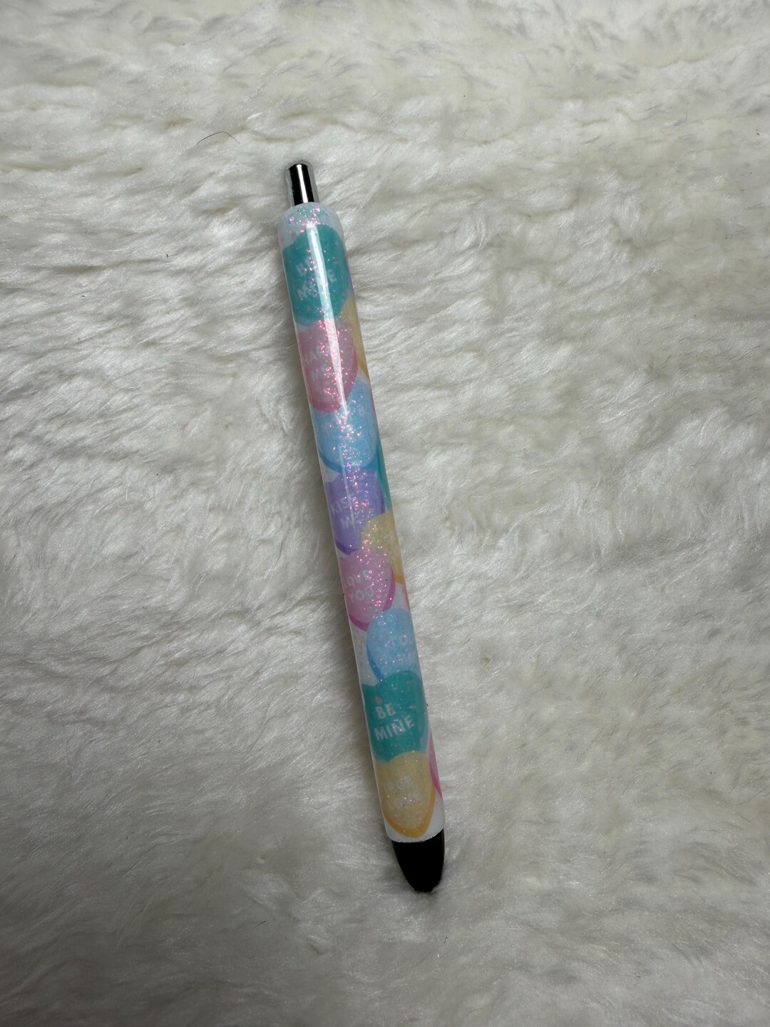 One Pen Pastel Glitter Valentines Day Glitter Pen Gift Conversation ...