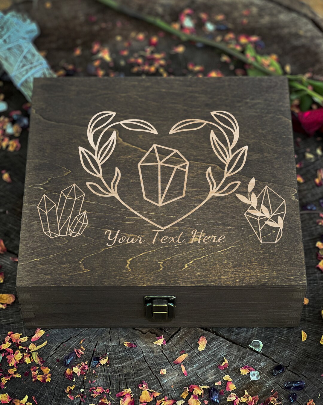 Elegant Mystic and Magic Themed Wooden Box With Personalized Engraving ...