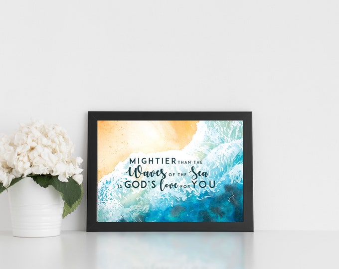 Ocean Inspirational Art Printable - Etsy
