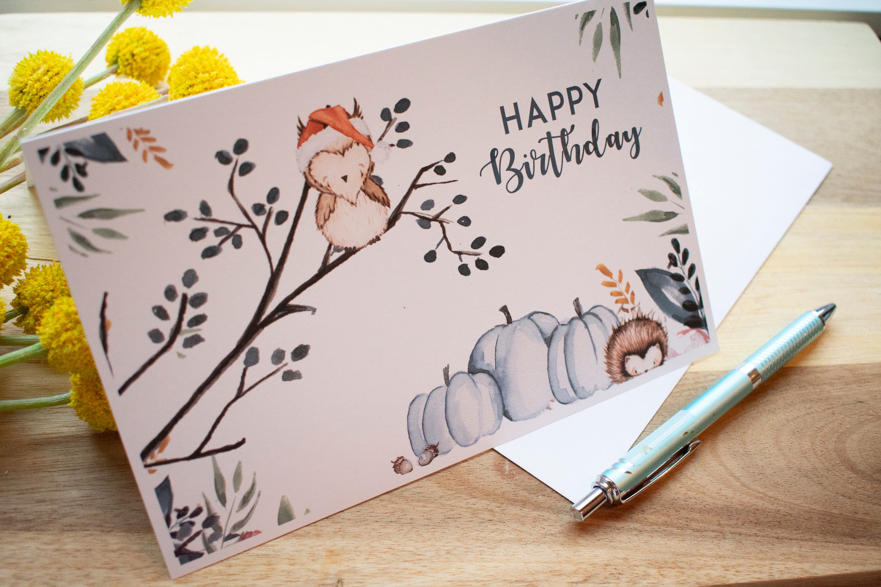 Printable Birthday Woodland Animal Card - Etsy