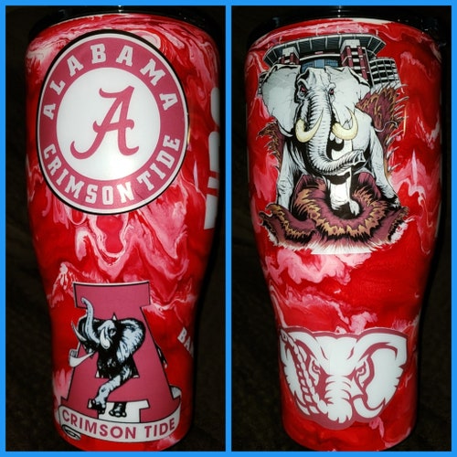 Alabama Bama Powdercoated Yeti Tumbler Free Personilization - Etsy