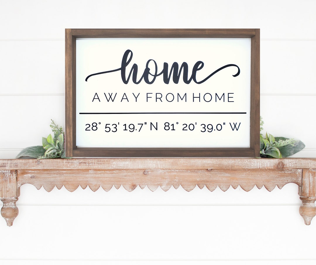 Home Away From Home Sign Closing Day Gift Housewarming Gift - Etsy
