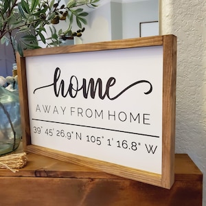 Home Away From Home Sign Closing Day Gift Housewarming Gift - Etsy