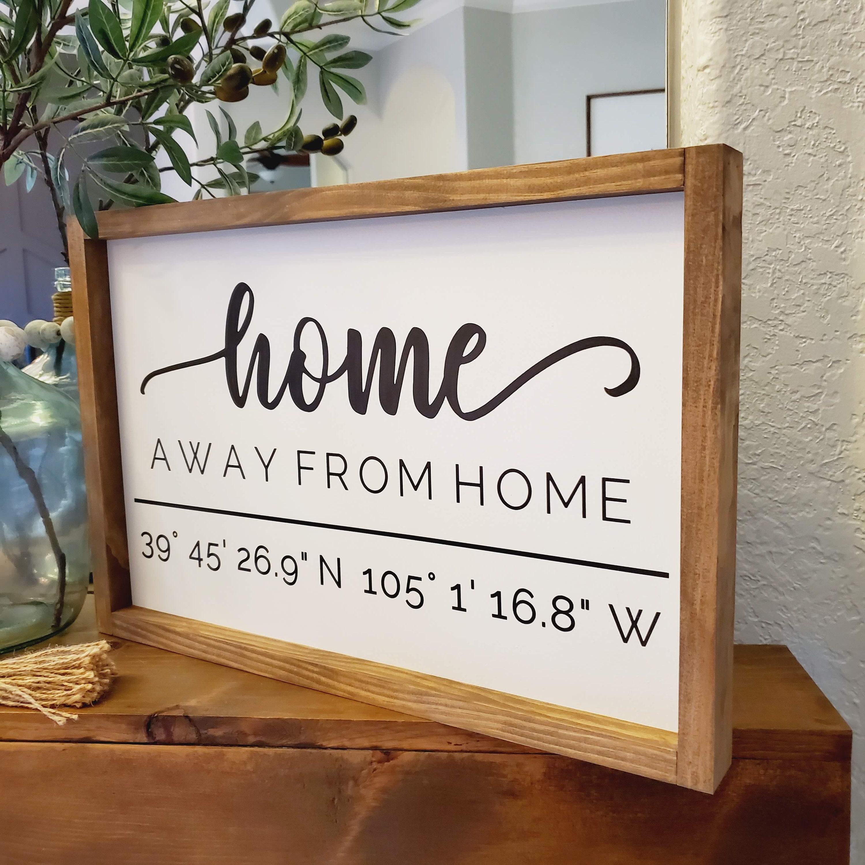 Home Away From Home Sign Closing Day Gift Housewarming Gift - Etsy