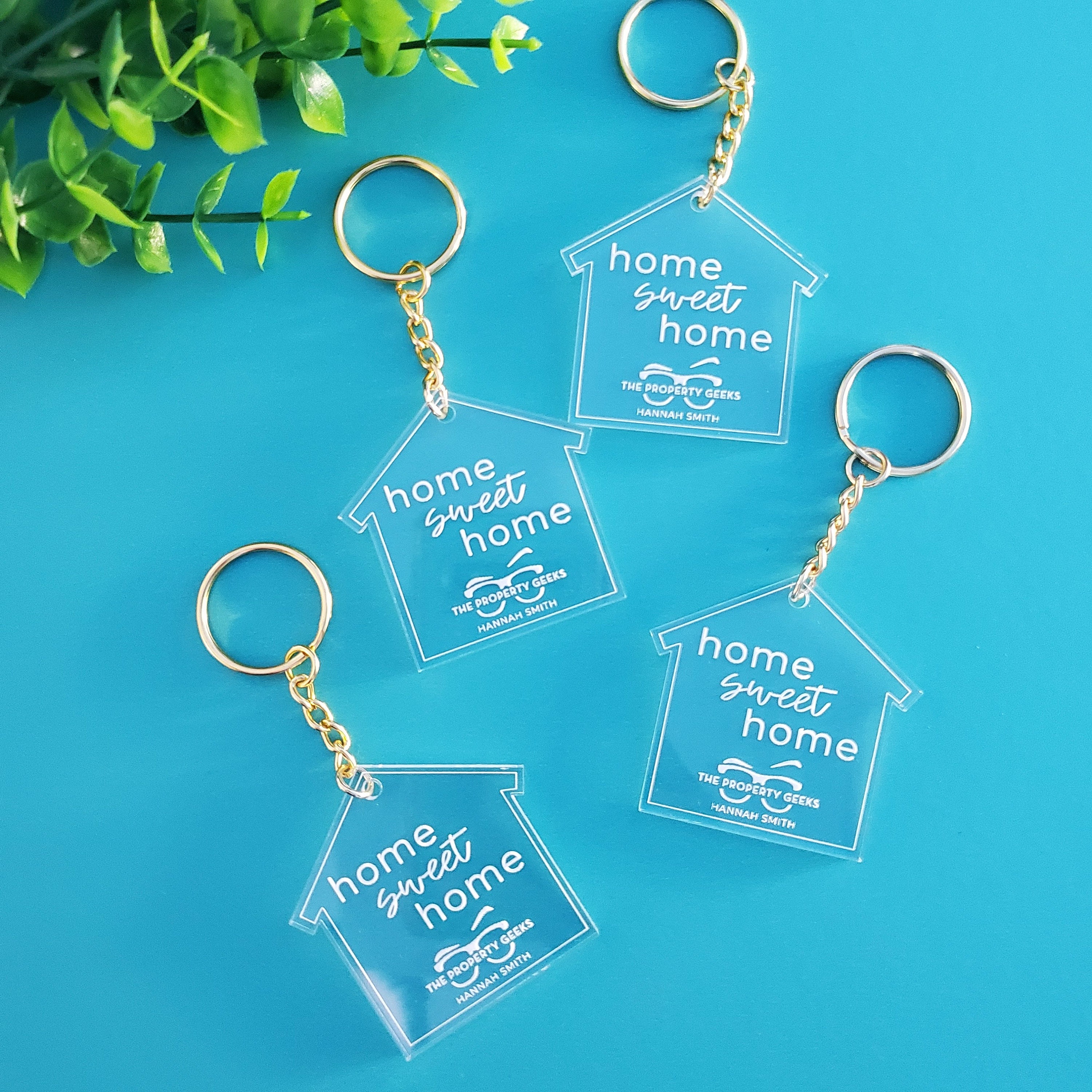 Home Sweet Home Acrylic Keychain for Closing Day Gift - Etsy