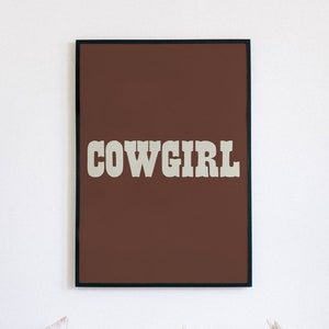 Printable Aesthetic Brown Western Wall Art, Downloadable Home Decor ...