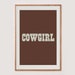 Printable Aesthetic Brown Western Wall Art, Downloadable Home Decor ...