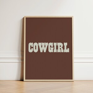 Printable Aesthetic Brown Western Wall Art, Downloadable Home Decor ...