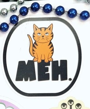 Meh-tastic Sticker Set: Stick Figures, Monsters, Cats & More! Embrace ...