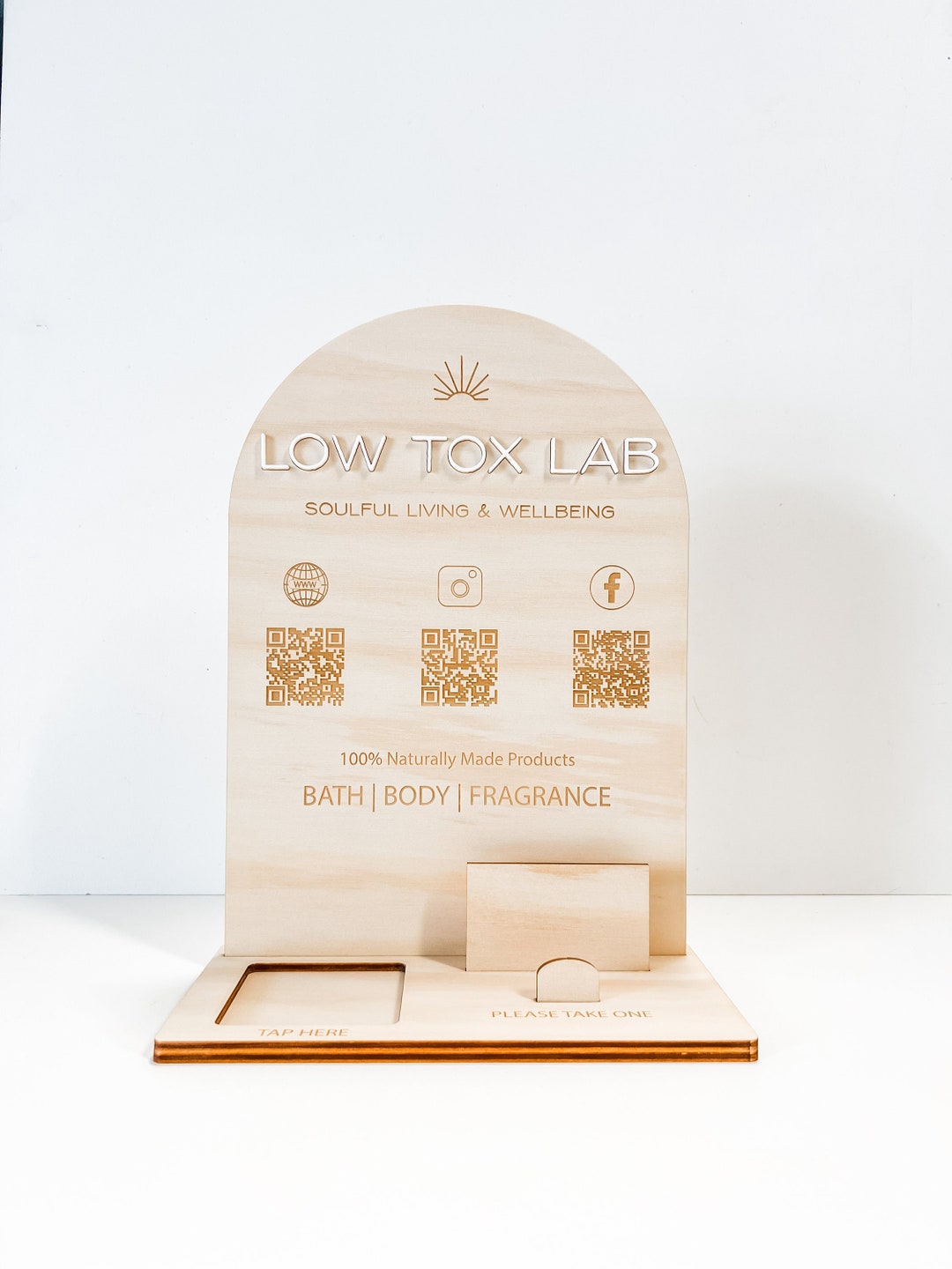 QR and Square Business Sign Stand Arch - Etsy