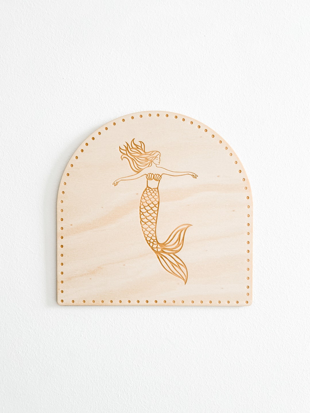 Mermaid Wall Plaque, Arch Wooden Wall Plaque, Wooden Mermaid - Etsy