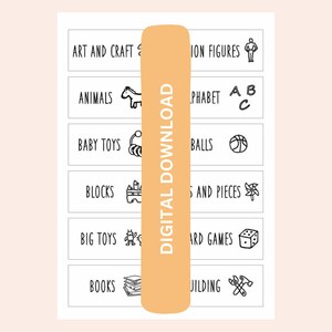 Printable Toy Storage Labels Ikea Trofast Toy Labels Digital File Only ...