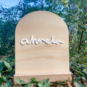 Business Signage Wooden Layered Arch - Etsy