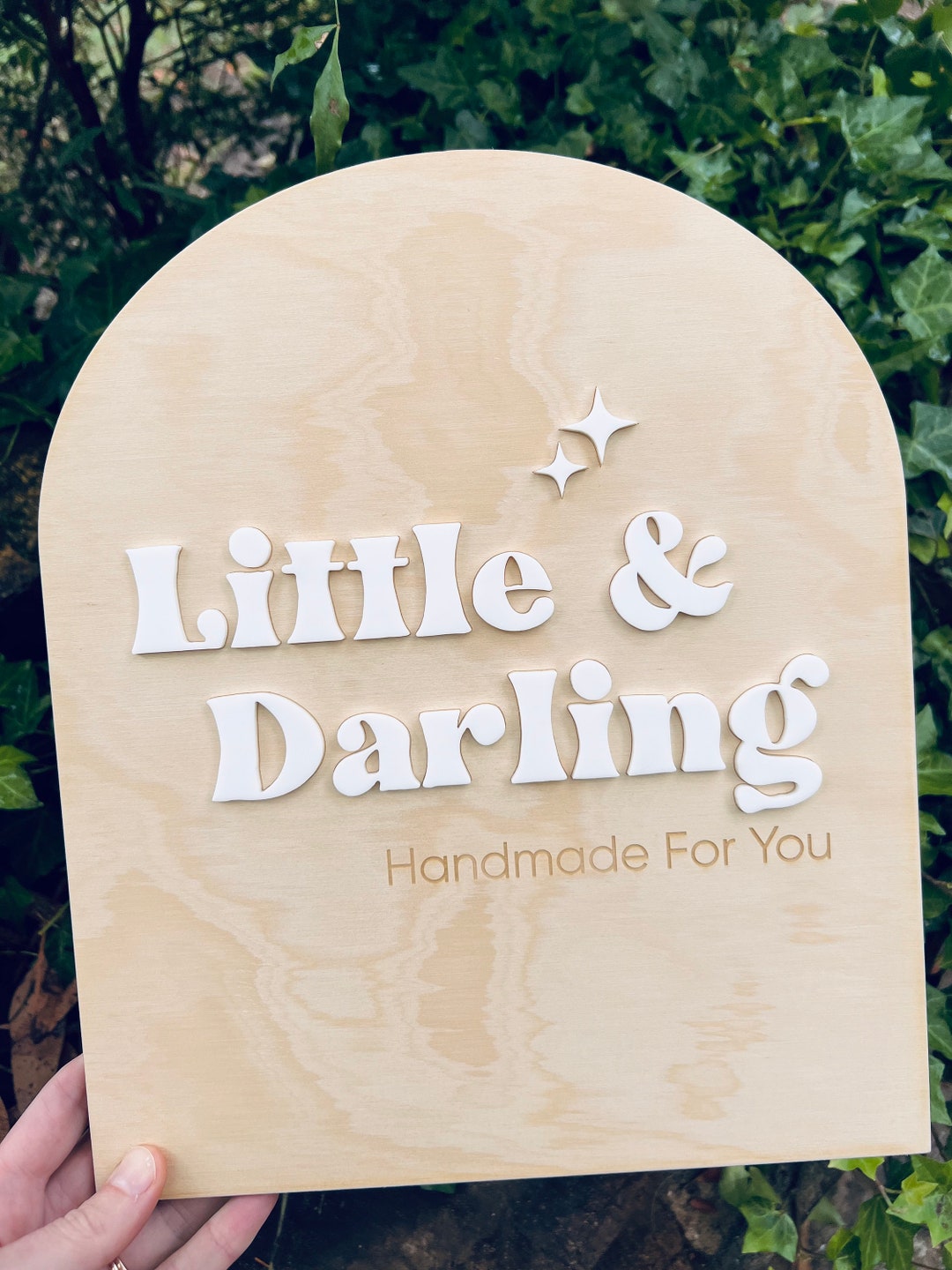 Business Signage Wooden Layered Arch - Etsy