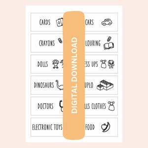 Printable Toy Storage Labels Ikea Trofast Toy Labels Digital File Only ...