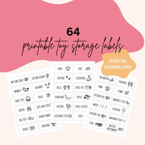 Printable Toy Storage Labels Ikea Trofast Toy Labels Digital File Only ...