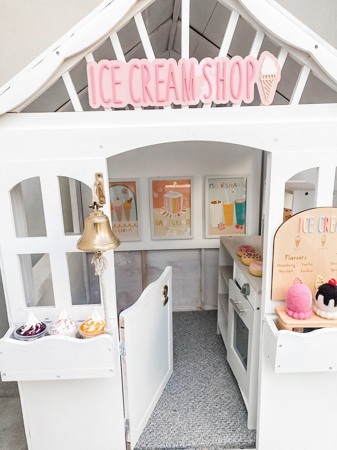 Ice Cream Shop Sign | Cubby House Sign - Etsy Australia