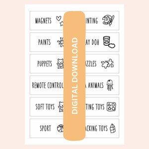 Printable Toy Storage Labels Ikea Trofast Toy Labels Digital File Only ...