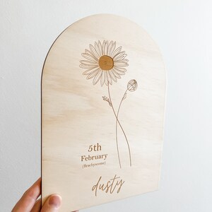 Australian Native Birth Flower Name Sign - Etsy