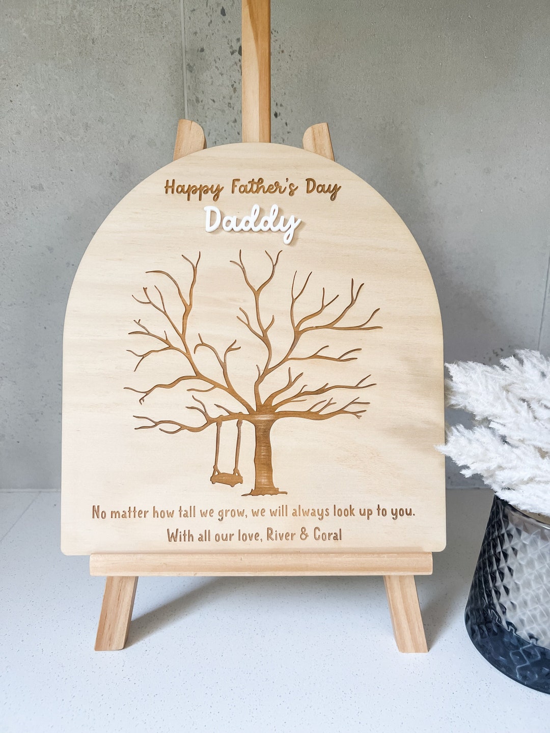 Father's Day Fingerprint Tree - Etsy