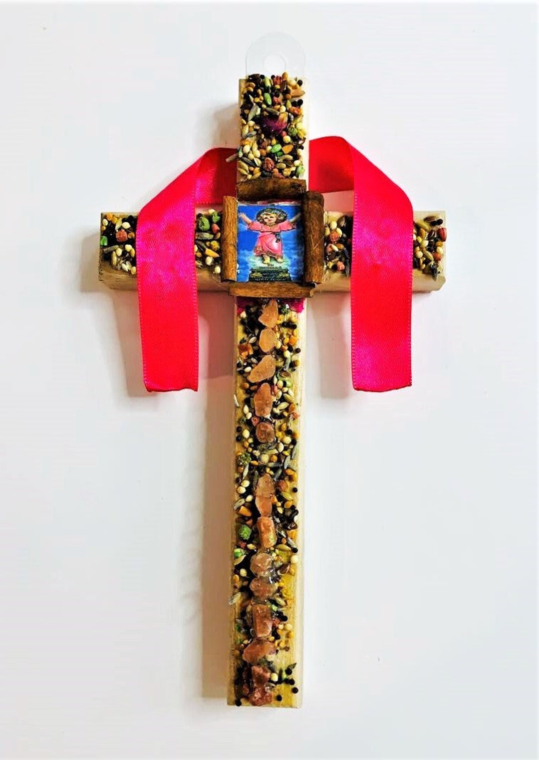 Fixed Home Protection Amulet Blessed Cross Divine Child Jesus Catholic ...