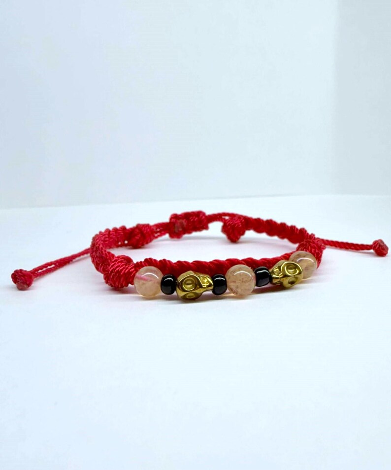 Consecrated Prosperity Santa Muerte Bracelet, Holy Death Amulet ...