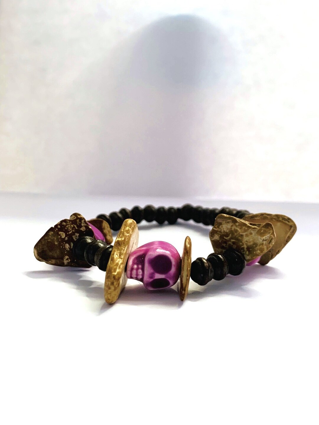 Consecrated Purple Santa Muerte Bracelet, Holy Death Bracelet. Holy ...