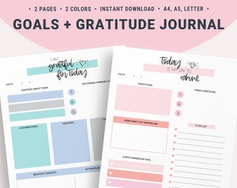 Gratitude Prompts Printable - Etsy